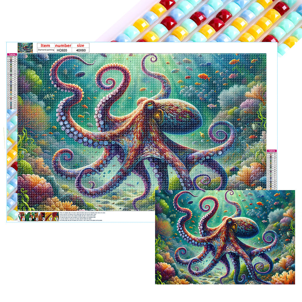 Diamond Painting - Full Square - Marine life¡¤octopus (40*60CM ...