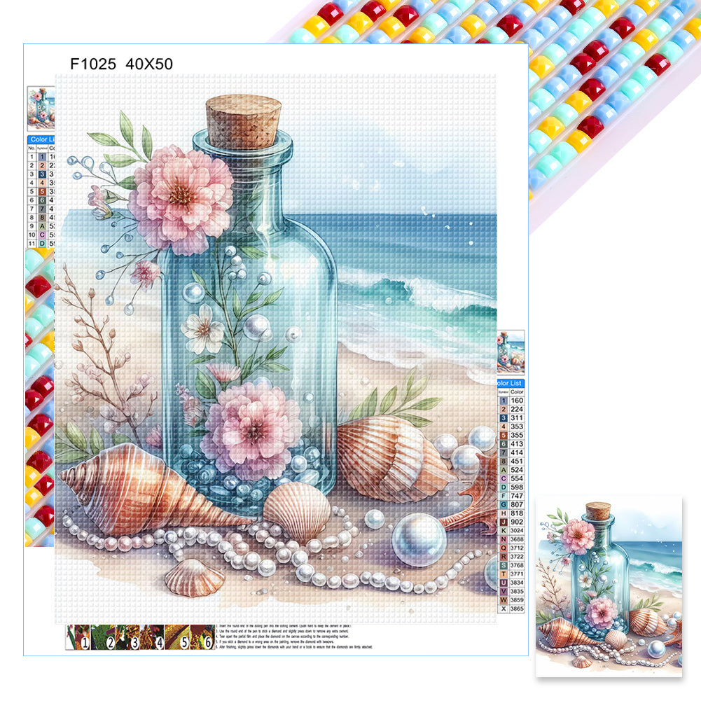 Diamond Painting - Full Square - seaside shells (40*50CM) – diamondartgift