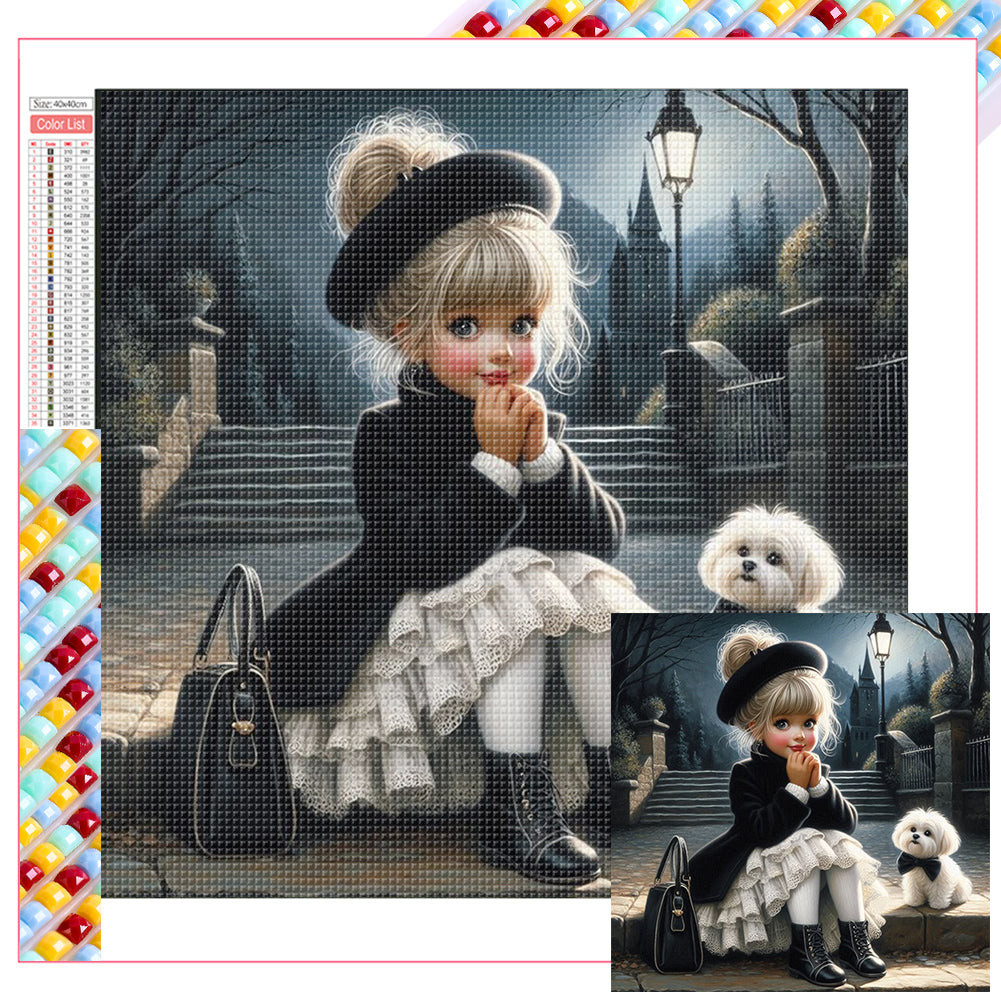 Diamond Painting - Full Square - Little girl (40*40CM) – diamondartgift
