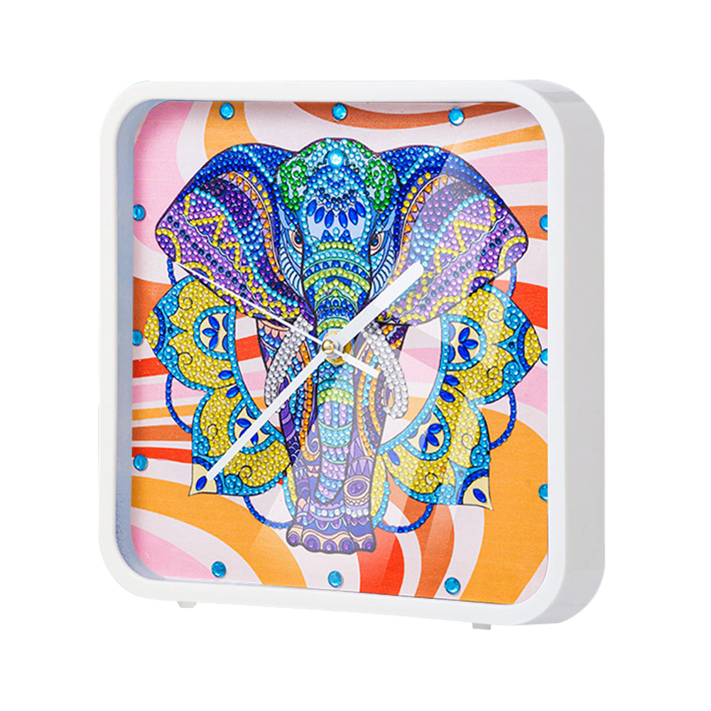 Christmas Special Shape DIY Crystal Diamond Clock Diamond Art Clock Pe ...