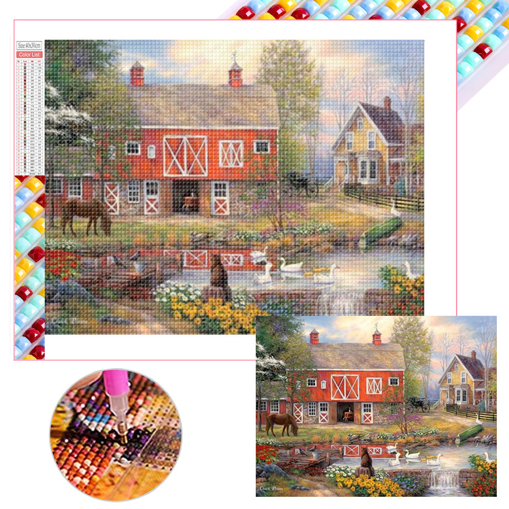 Diamond Painting - Full Square - Farm Animals (40*30CM) – diamondartgift