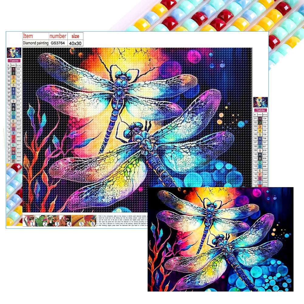 Diamond Painting - Full Square - dragonfly (40*30CM) – diamondartgift