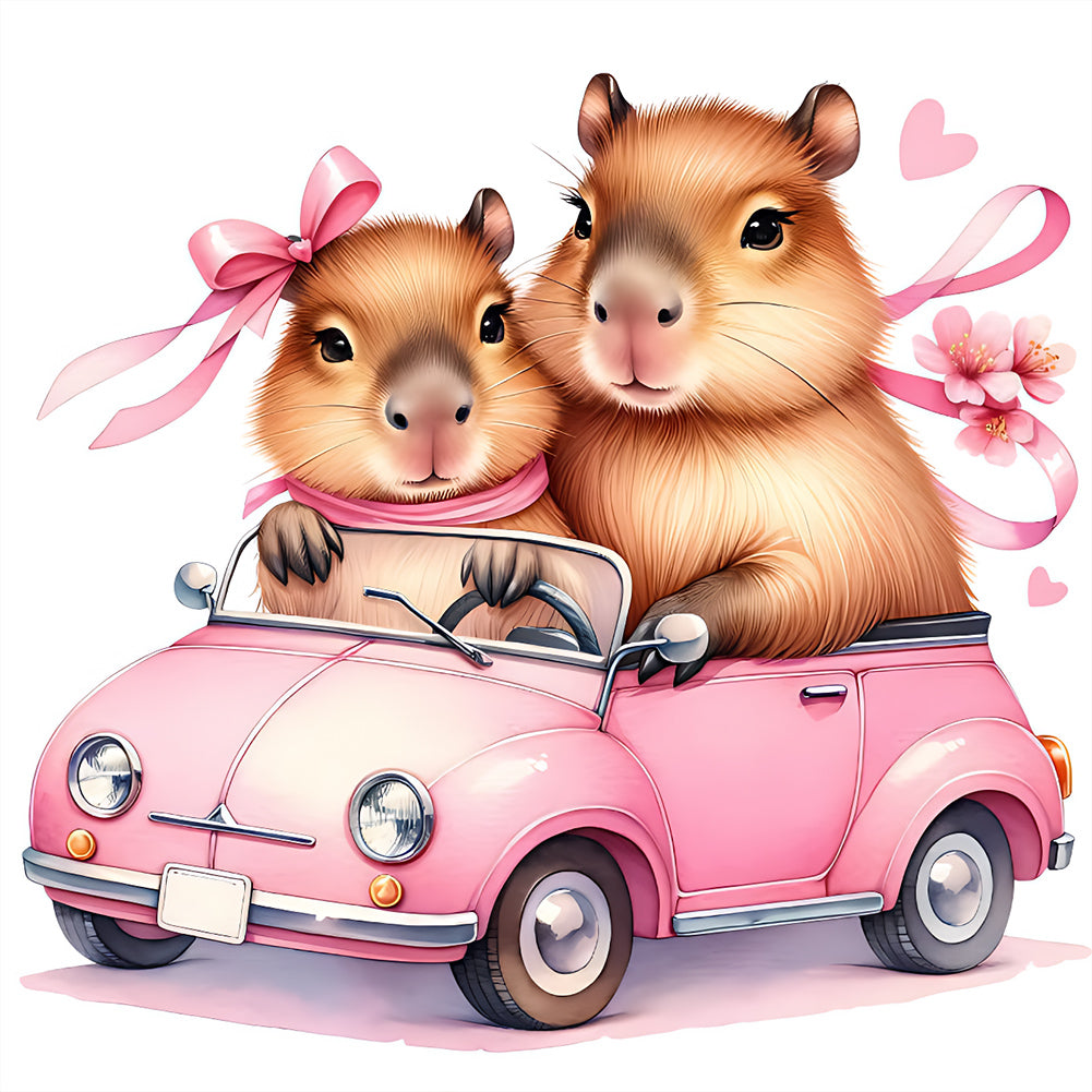 Diamond Painting - Full Round - capybara capybara (30*30CM ...