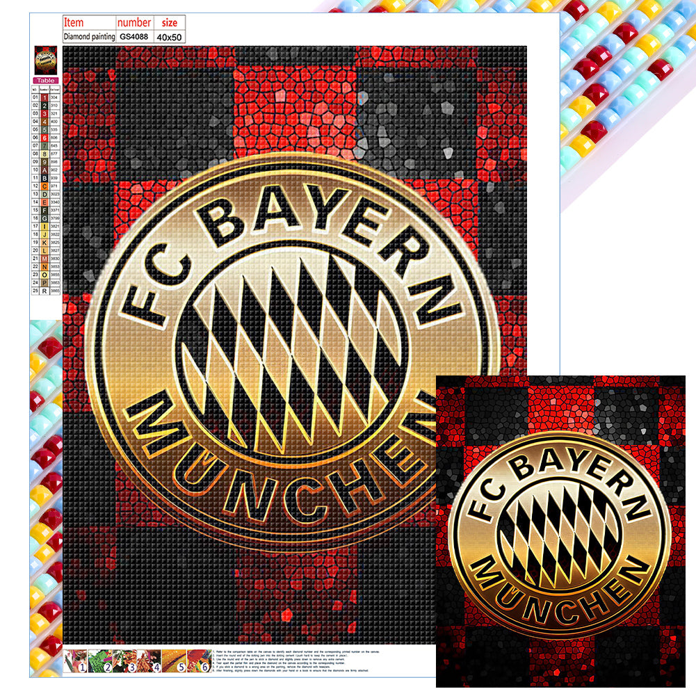 Diamond Painting - Full Square - Bayern Munich logo (40*50CM ...