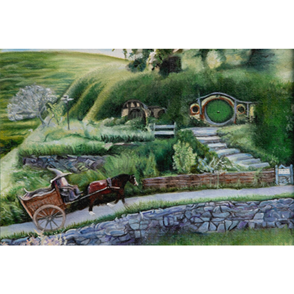 Diamond Painting - Full Round - hobbit art (45*30CM) – diamondartgift