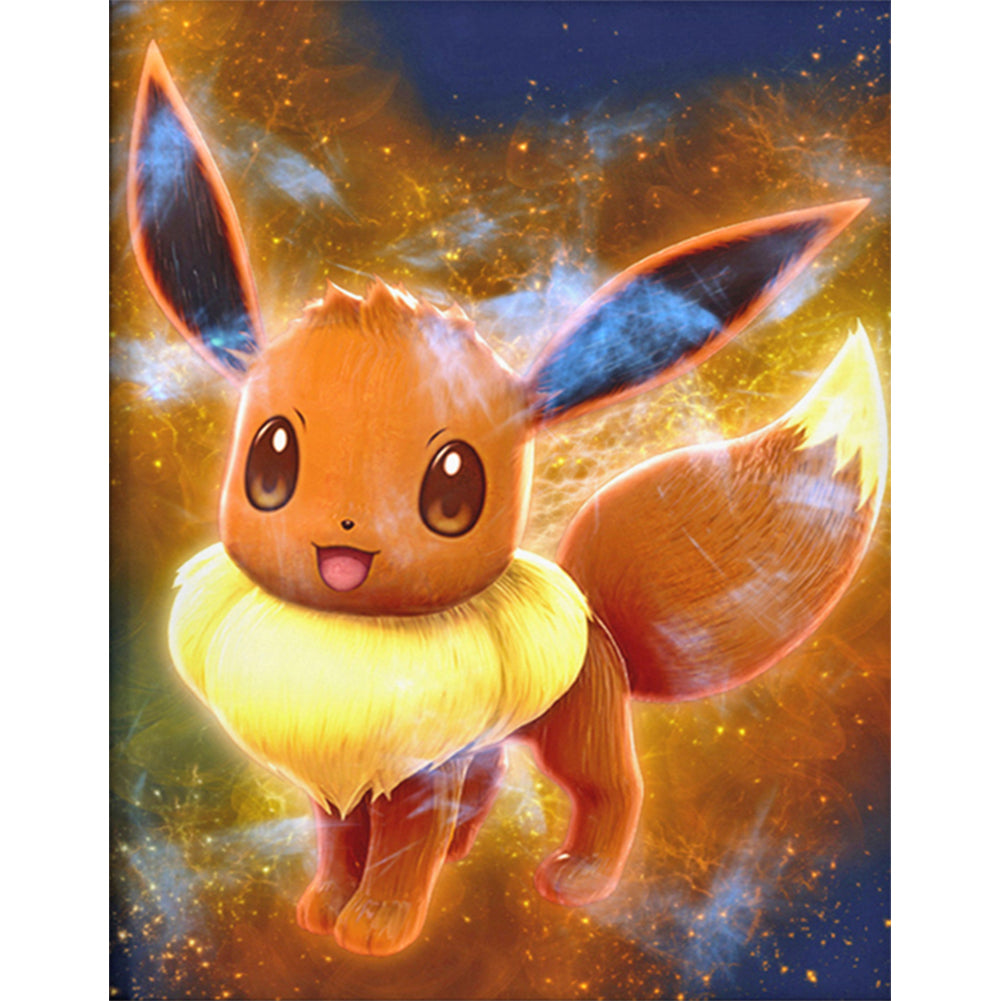 Diamond Painting - Full Round - Pokemon Eevee (30*40CM) – diamondartgift