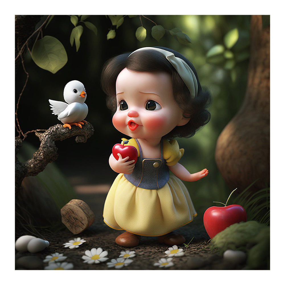 Diamond Painting - Full Round - Snow White cartoon version (30*30CM ...